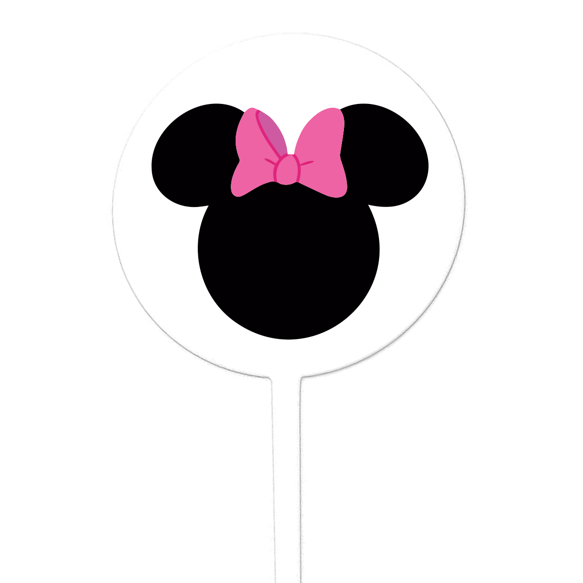 Topper Minnie para decorar Arreglo floral o pastel – SORPRENDE LIMA