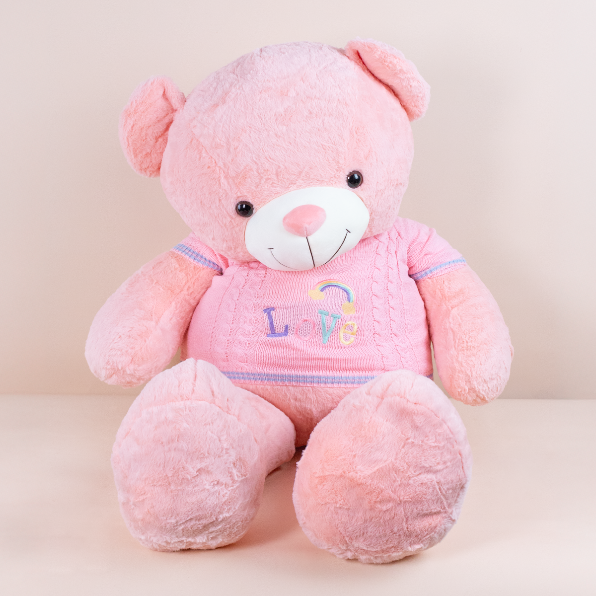 PELUCHE OSO GIGANTE PINK 1.50 MTS – SORPRENDE LIMA